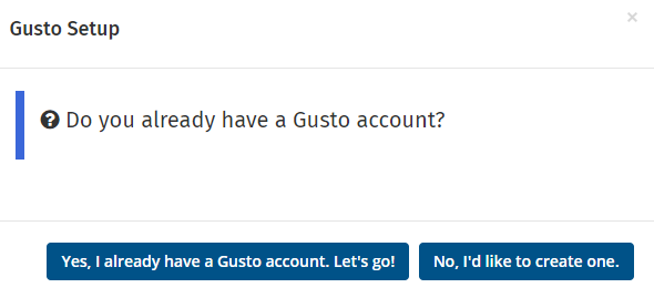 Using the Gusto Integration